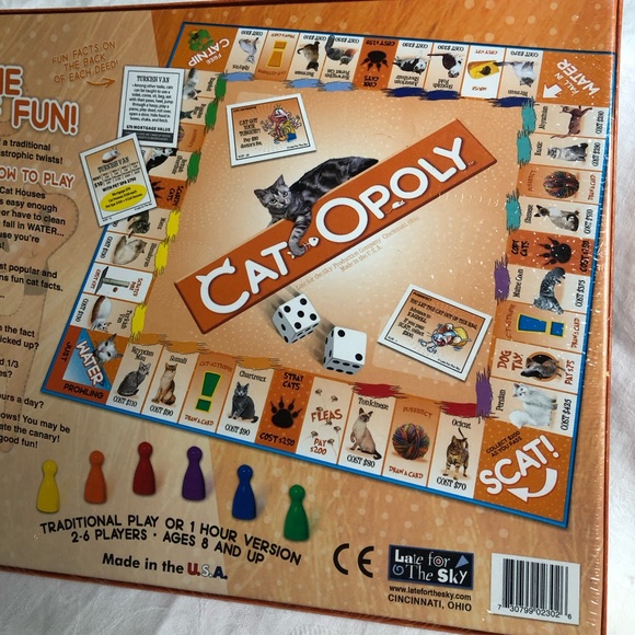 Games | Nwt Catopoly Cat Monopoly Board Game | Poshmark